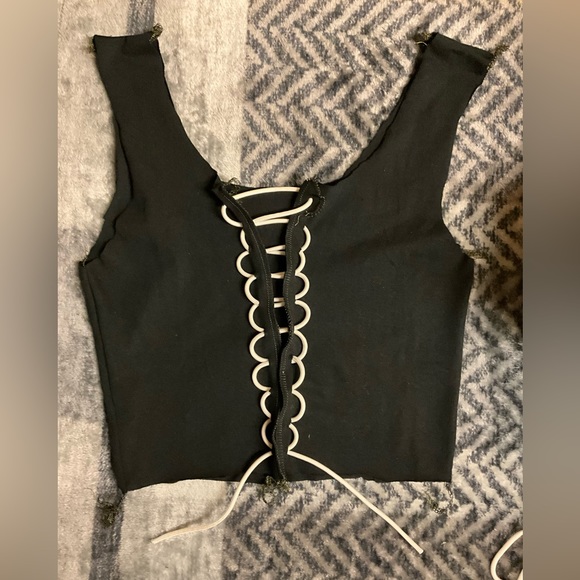 Tops | Messy Seam Crop Top | Poshmark